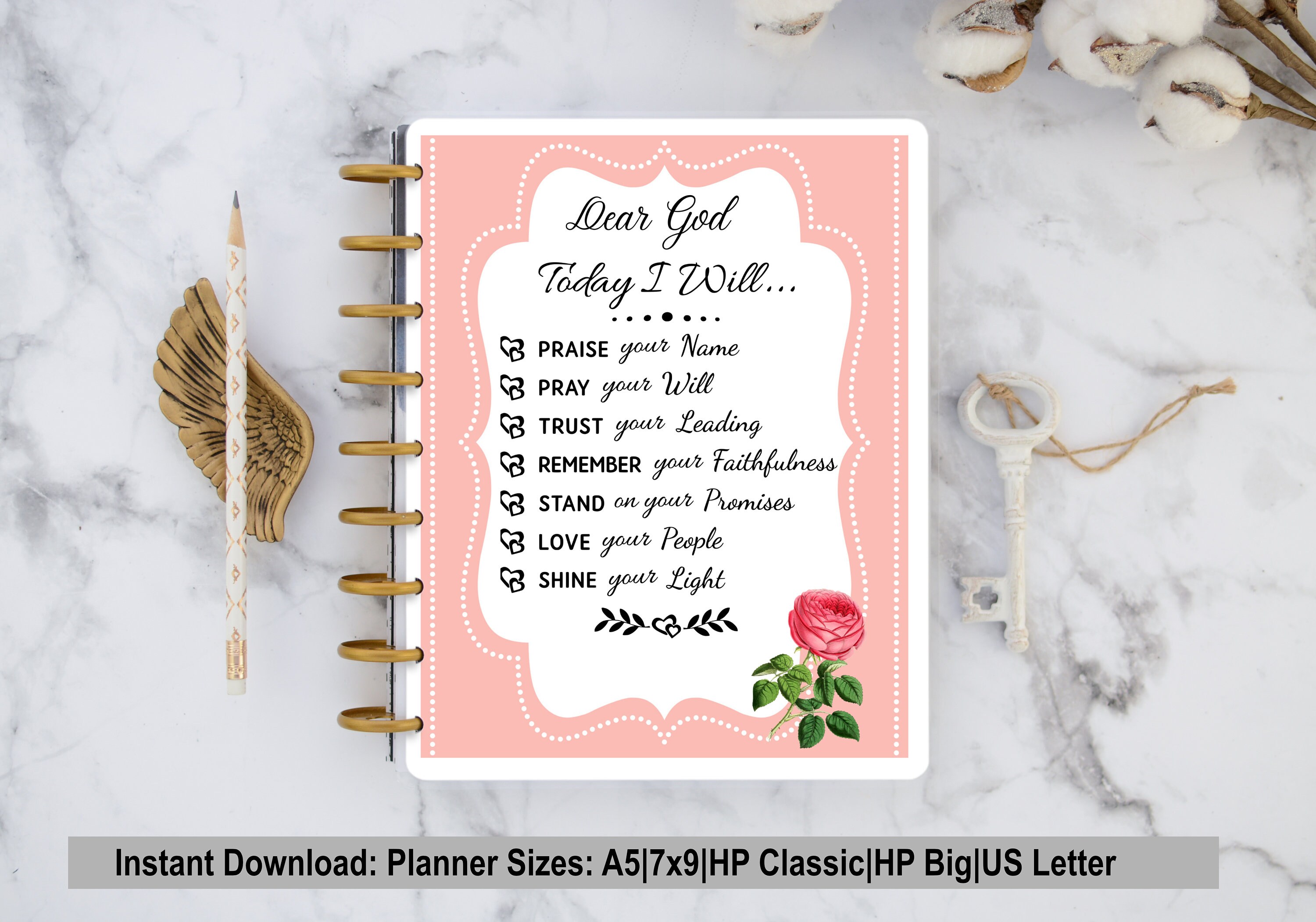 Faith Happy Planner Printable Cover Happy Planner Printable Cover Erin ...