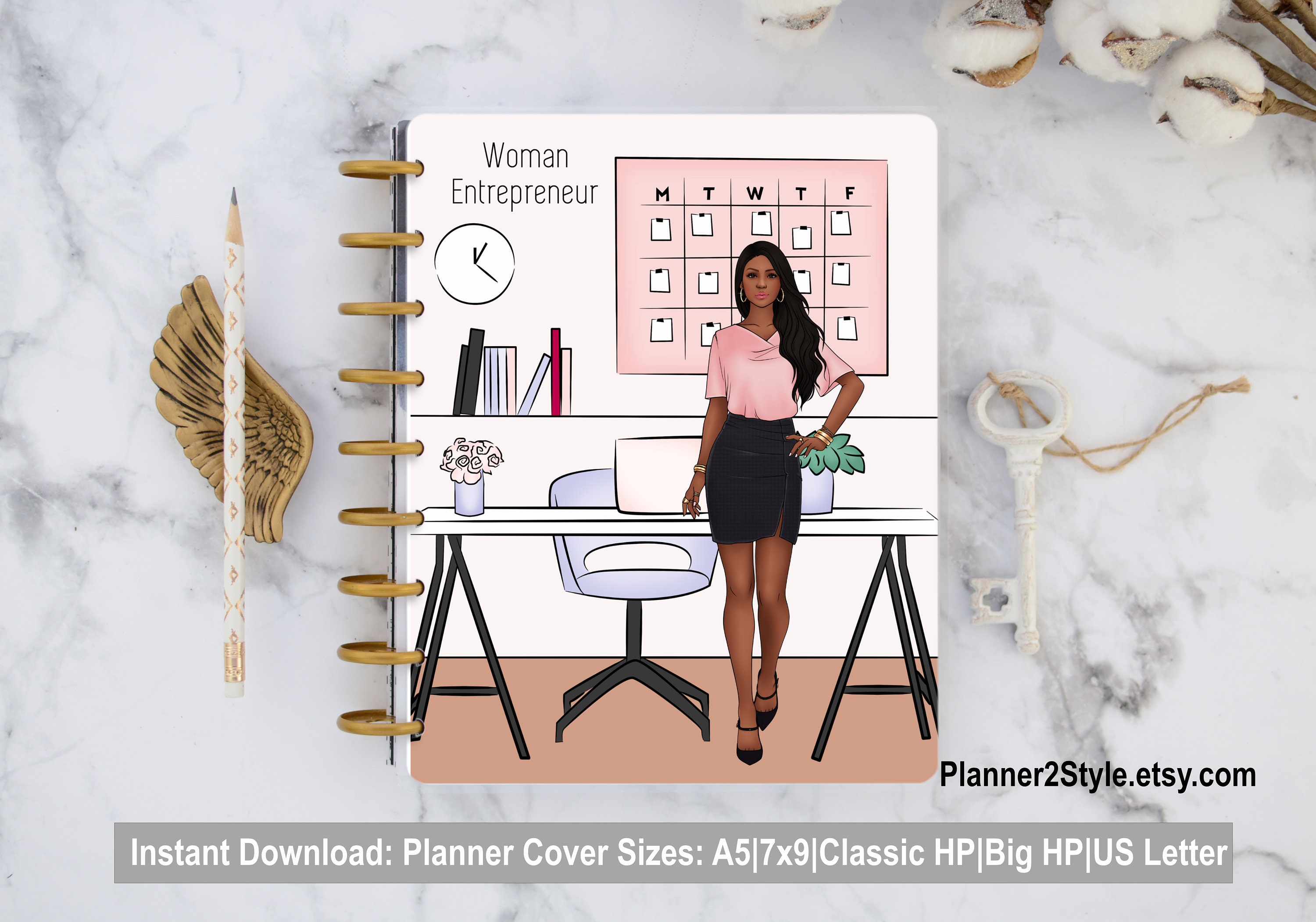 Boss Lady Planner Printable Coverl Business Woman Planner Cover - Etsy
