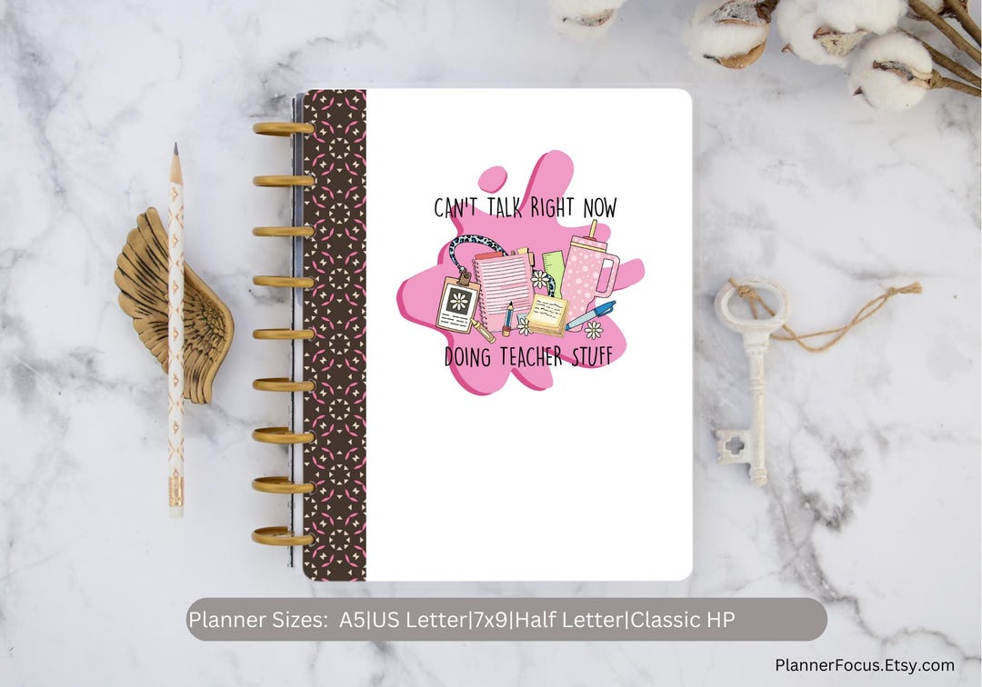 Printable Teacher Planner Cover Printable Lesson Plan Cover Happy ...