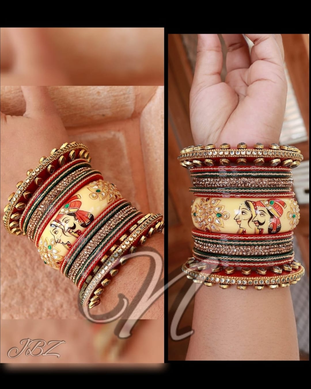 Designer Fancy Indian Traditional Bangle Set Rajputi Marwari - Etsy