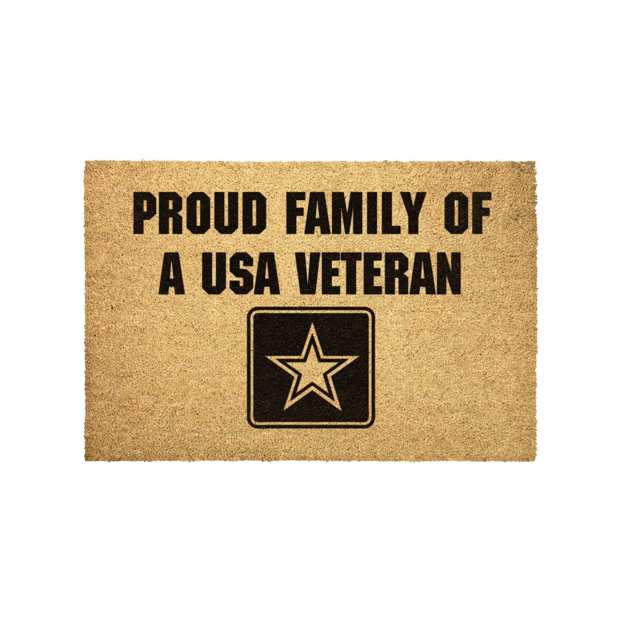 US Army Veteran Doormat Coir Doormat Soldier Gift USA Gift Army Gift ...