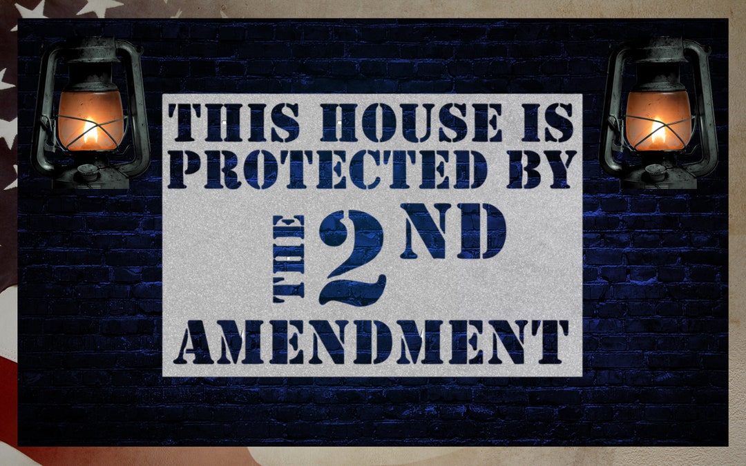2nd Amendment Die-cut Steel Sign Metal Sign Steel Sign Metal Wall Decor ...