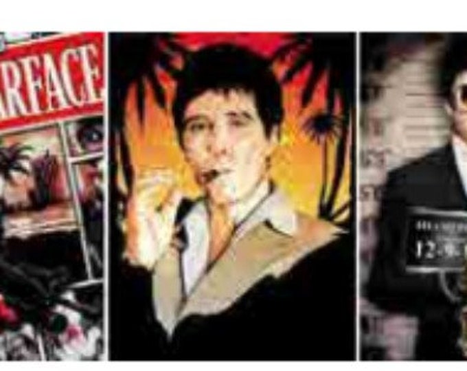 3d Changing Tony Montana Scarface, 3 Images in 1!! 15.5"x11.5", Free Shipping!! - Etsy