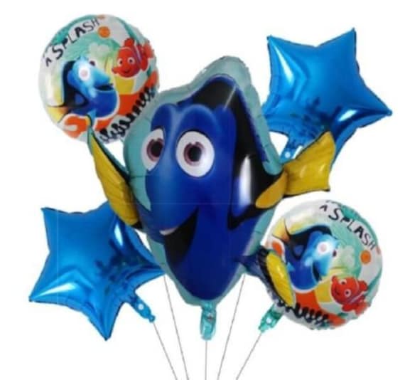 5 Piece Set Finding Nemo Air Balloon Party With Straw and - Etsy