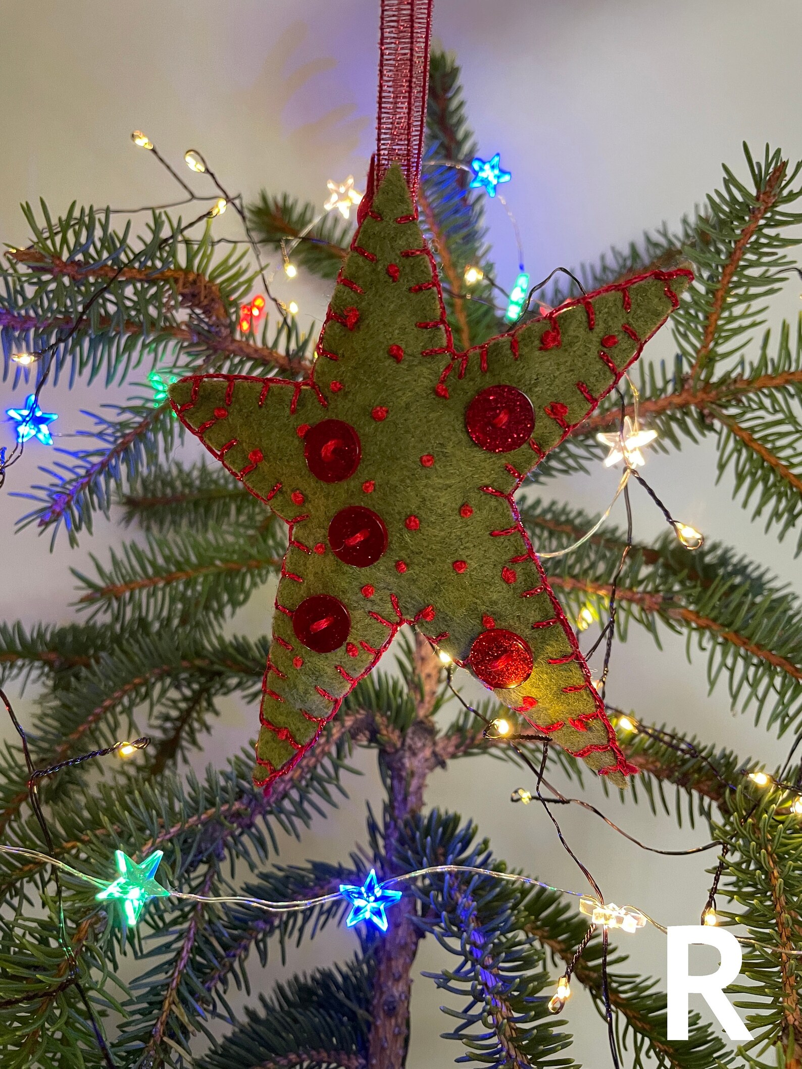 Christmas Tree Star Decorations - Etsy UK