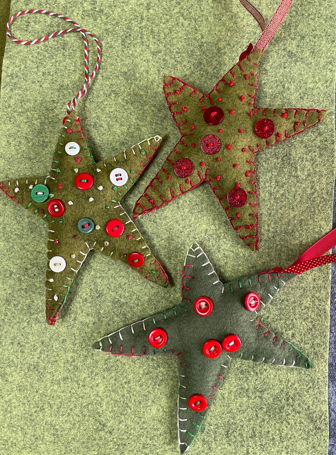 Christmas Tree Star Decorations - Etsy