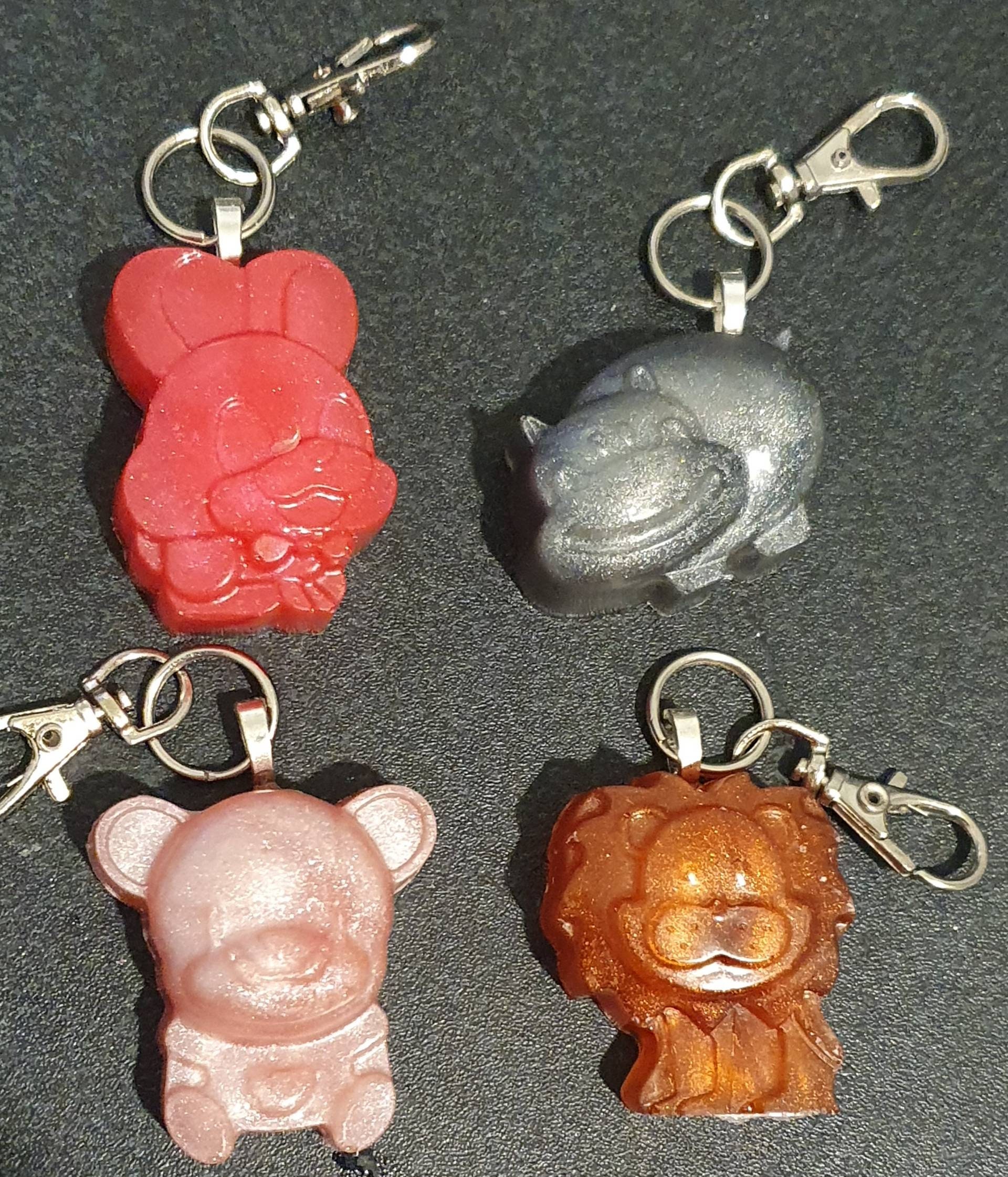 Cute Resin Animal Key Chains - Etsy