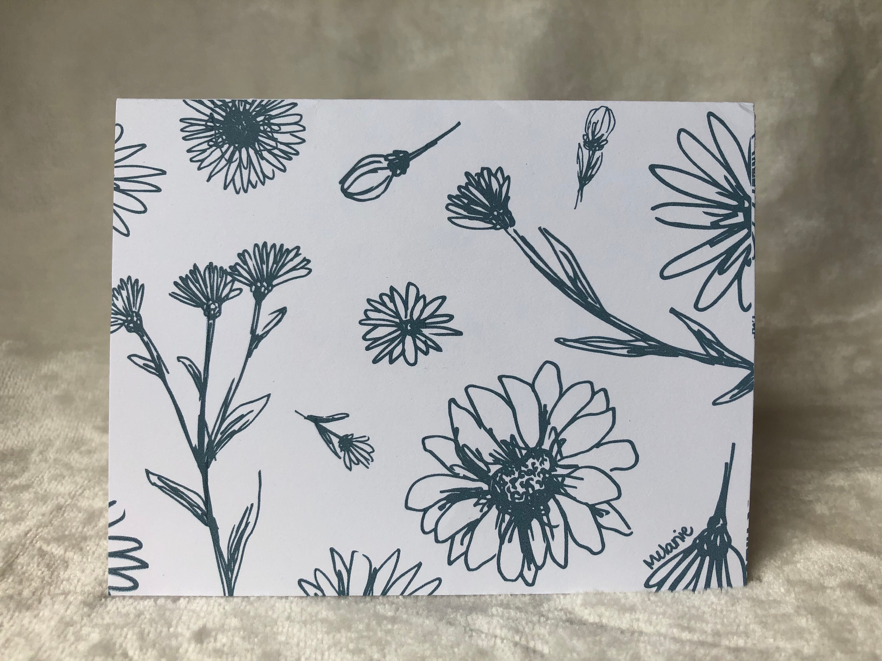 Daisy Notecard - Etsy