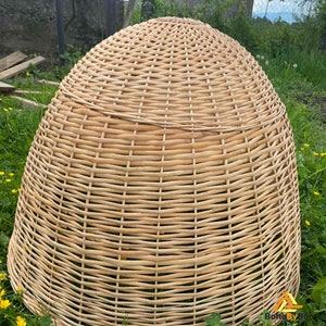 Wicker Pendant Light, Ceiling Lighting, Large Rattan Lampshade, Woven ...