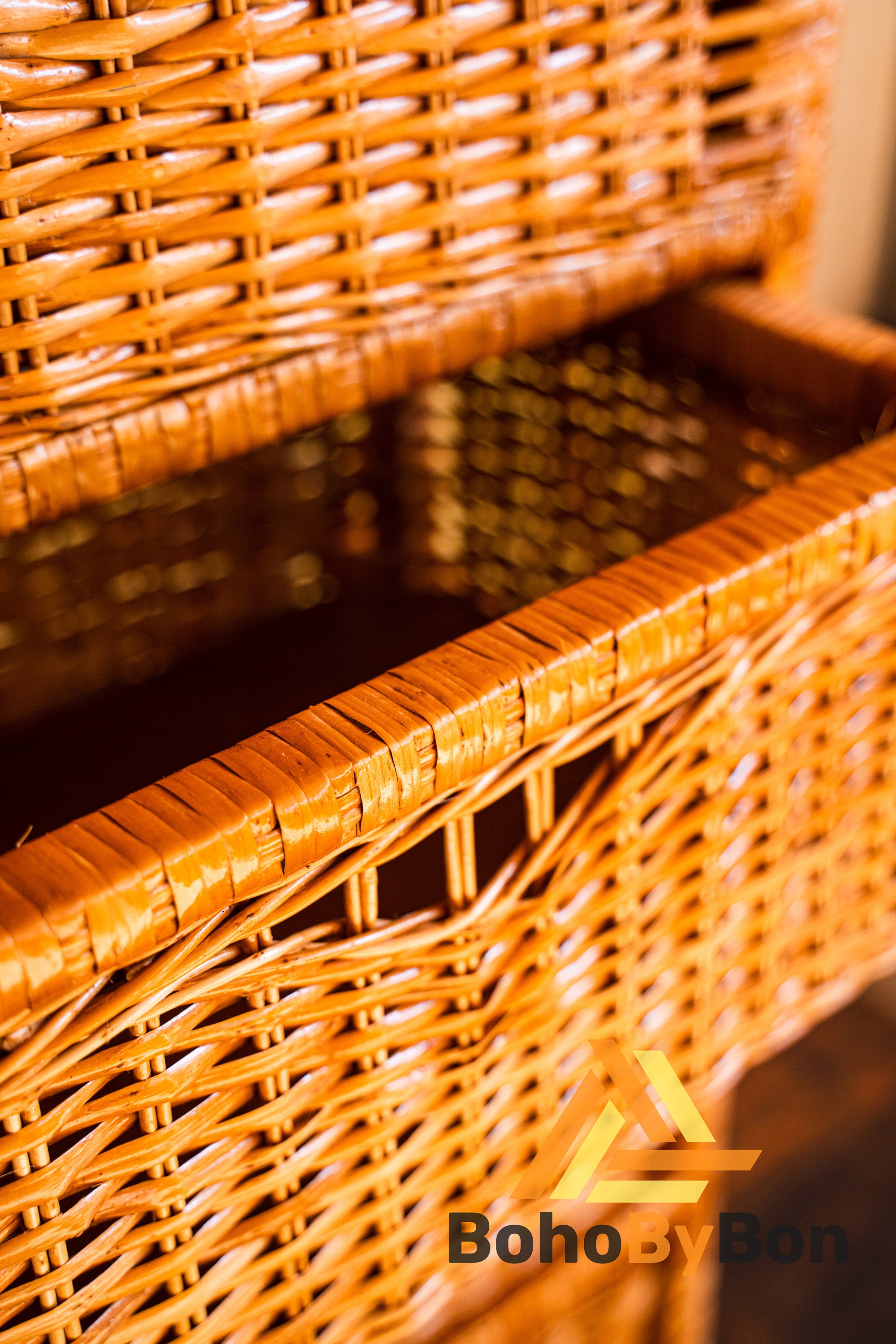 Wicker Dresser Storage Drawers Boho Decor Bedroom Wicker | Etsy