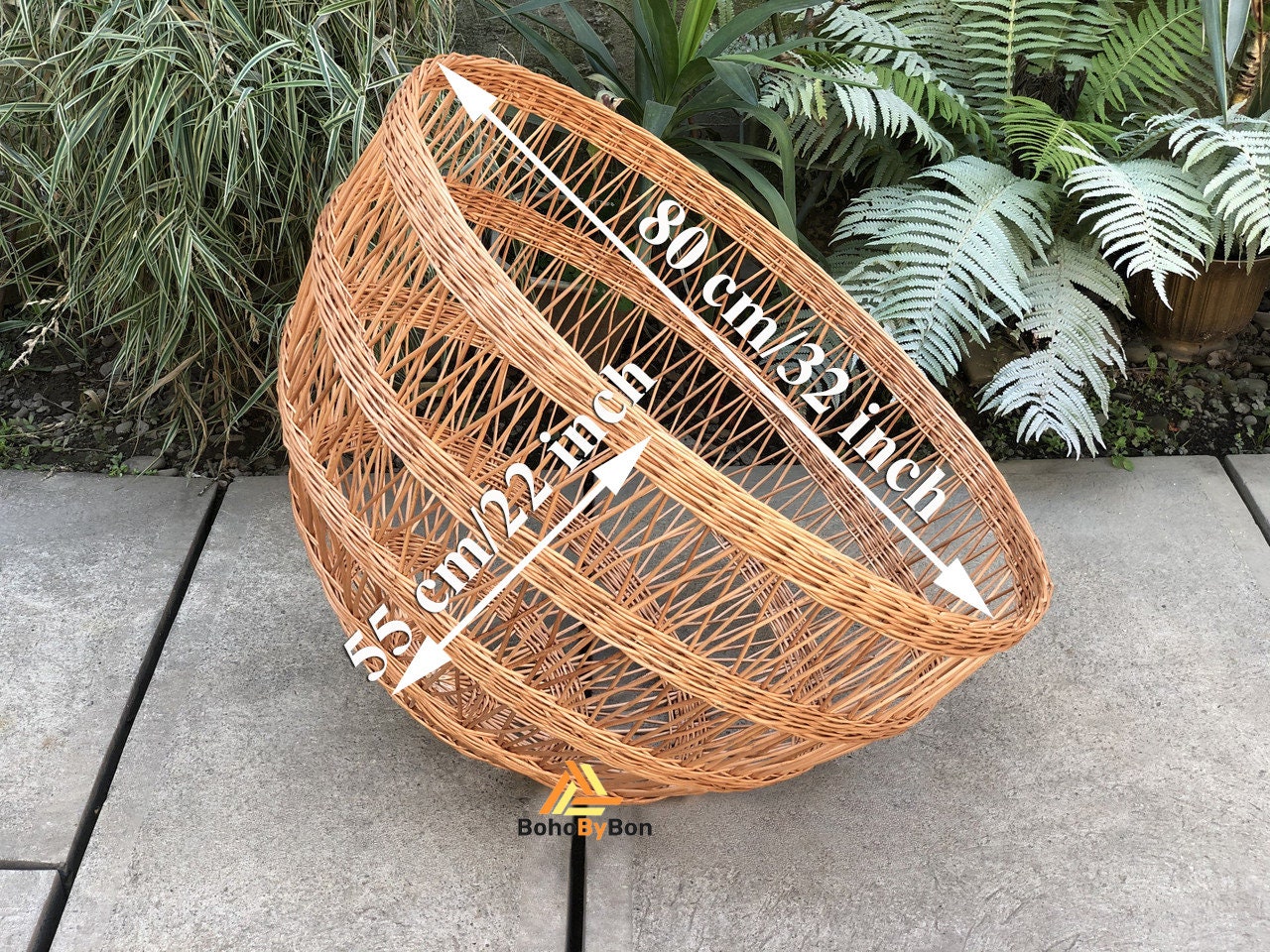 Wicker Ceiling Lamp Lampshade Pendant Light Large Rattan - Etsy