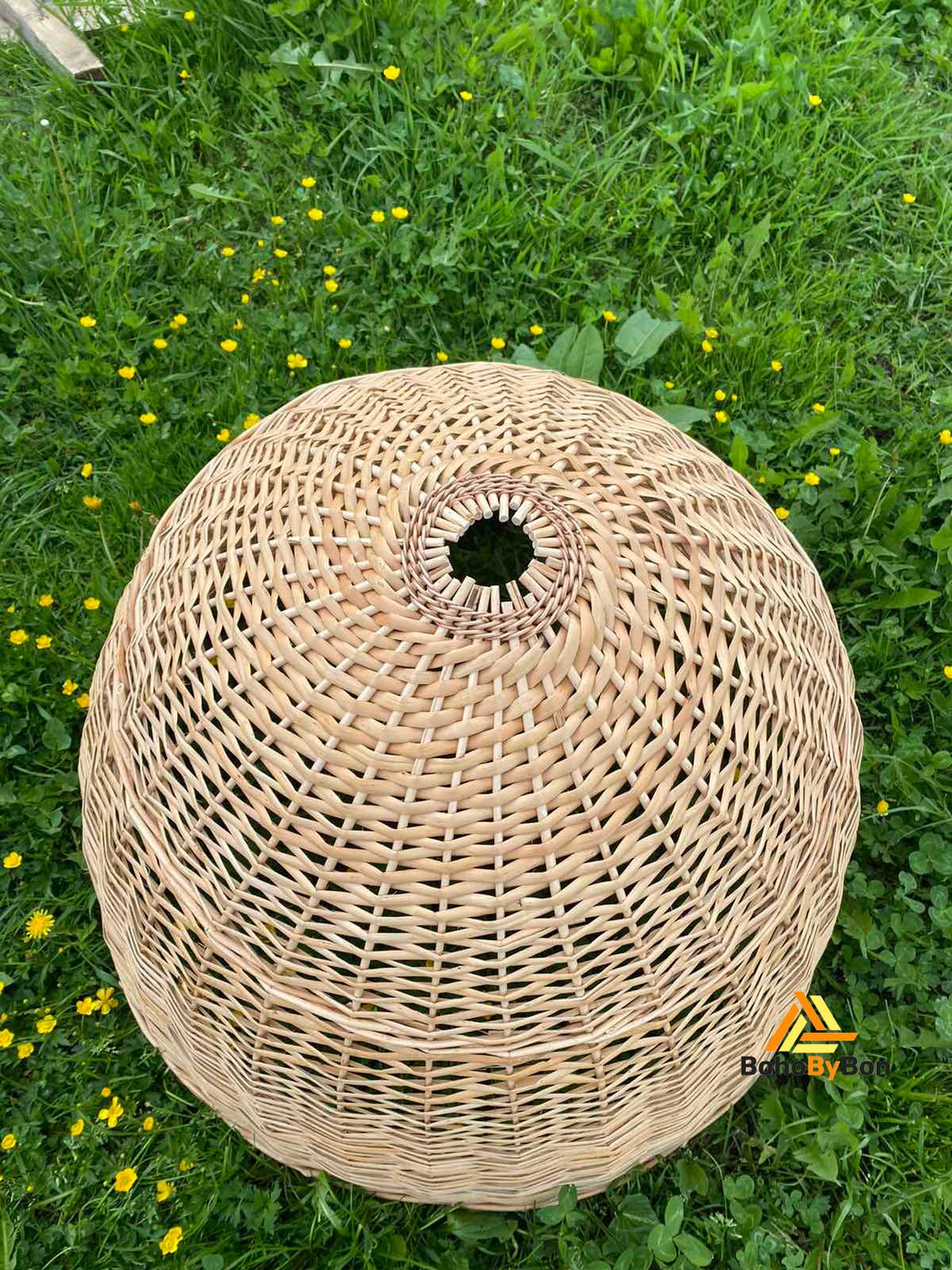Wicker Pendant Light Ceiling Lighting Large Rattan - Etsy UK