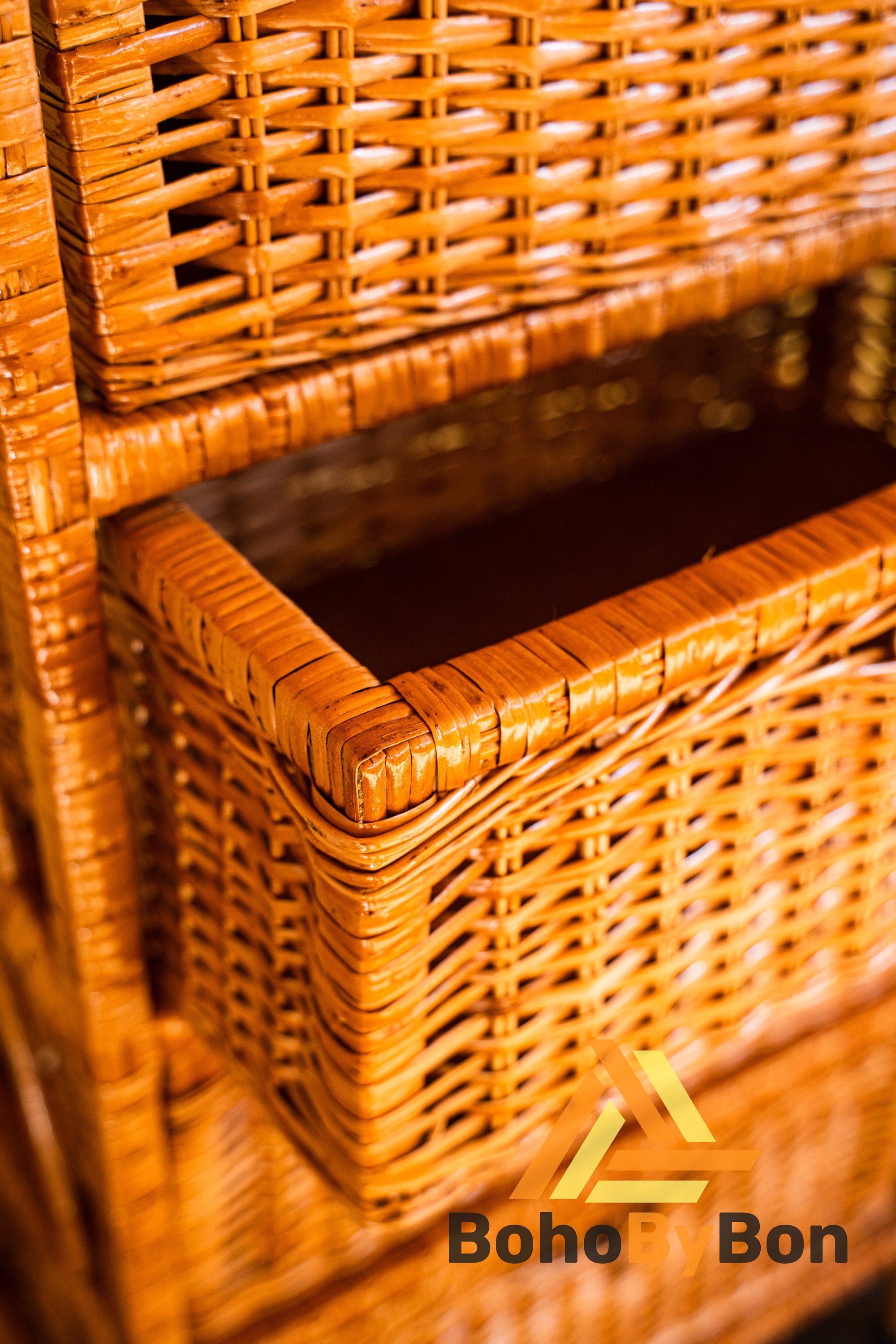 Wicker Dresser Storage Drawers Boho Decor Bedroom Wicker | Etsy