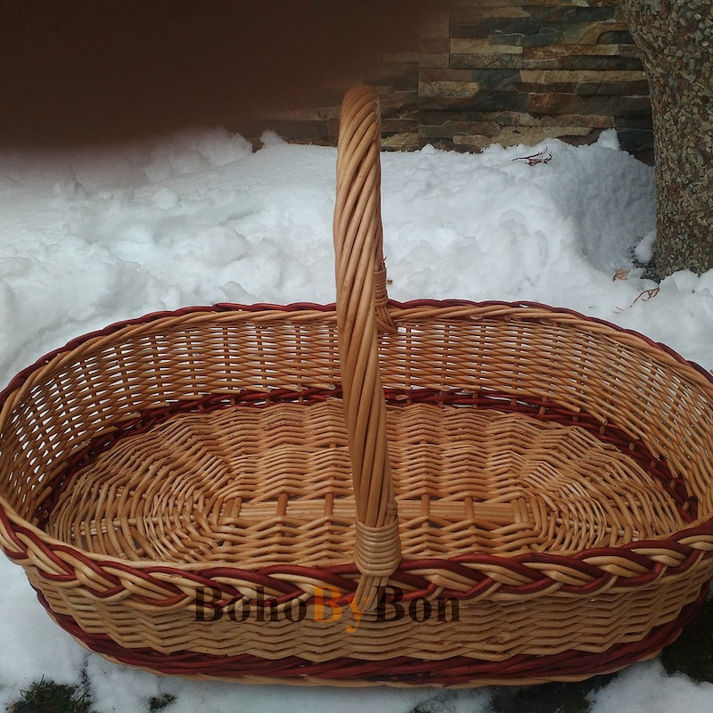 Wicker Basket - Etsy