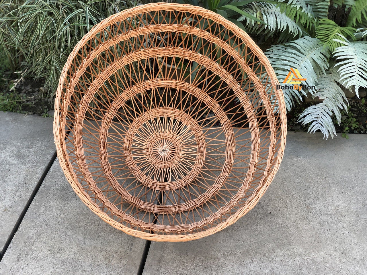 Wicker Ceiling Lamp Lampshade Pendant Light Large Rattan - Etsy