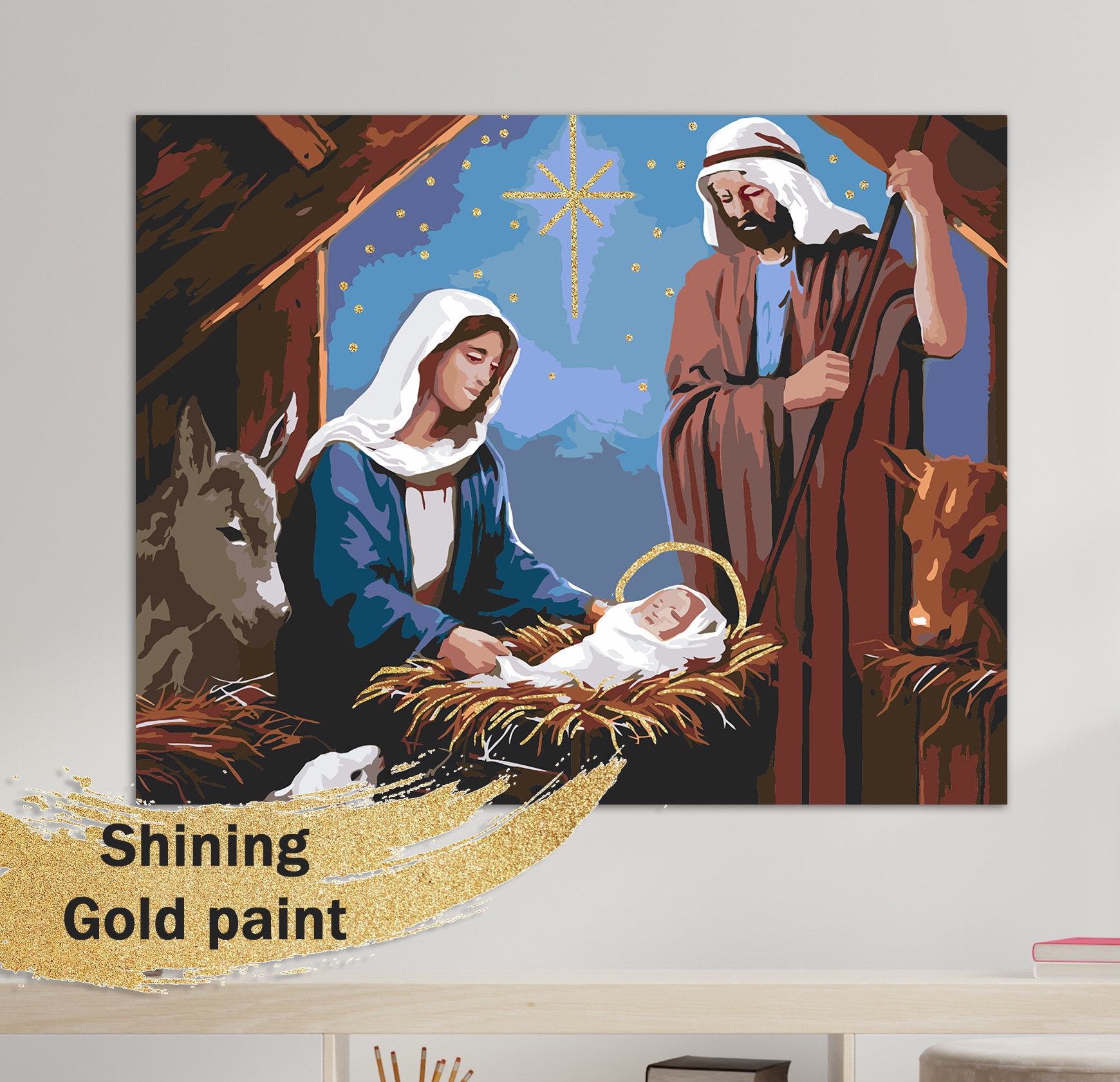 Easy Nativity Scene Painting