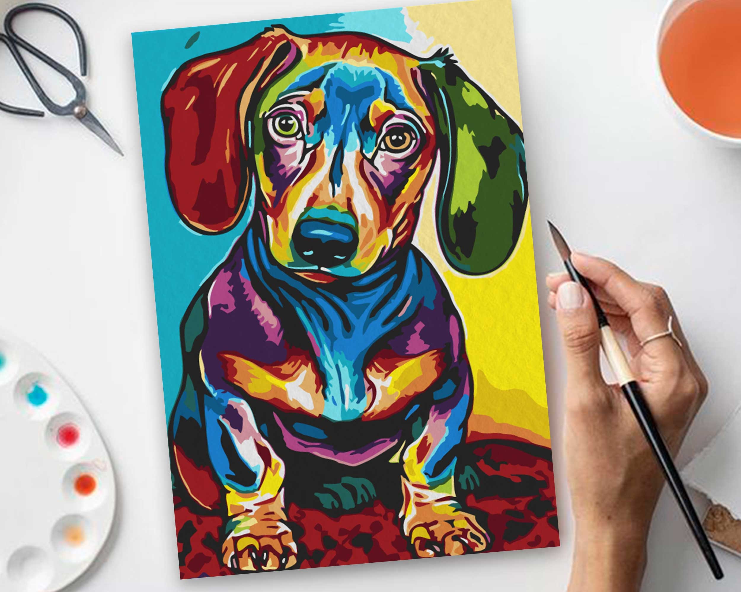 Puppy by Number Kit Printable Dog Color by Number Art Project Animals ...