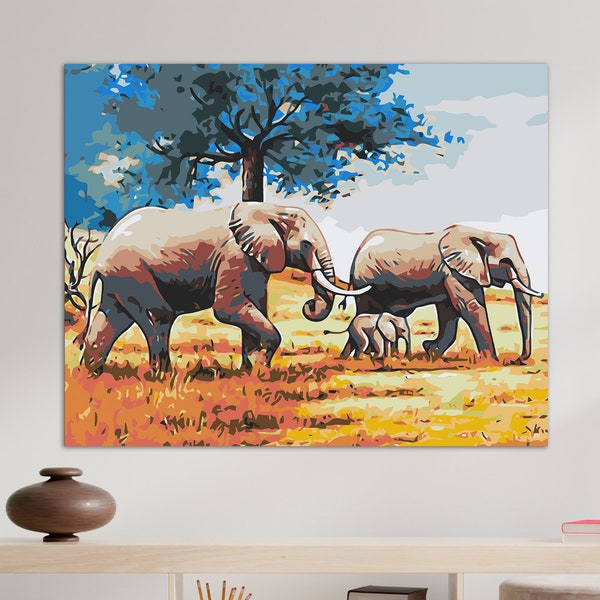 Africa Animal Paint by Number - Etsy