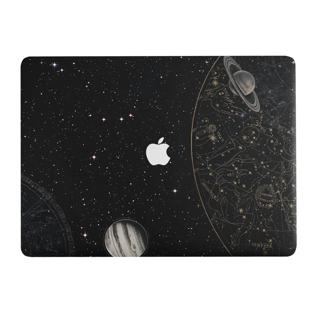 Starry Night Sky MacBook Case, Saturn Design Computer Cover, Fits ...