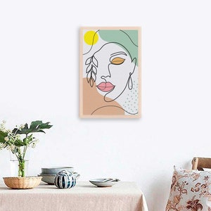 Portrait by Number Kit Printable Lines Color by Number Art Project Girl ...