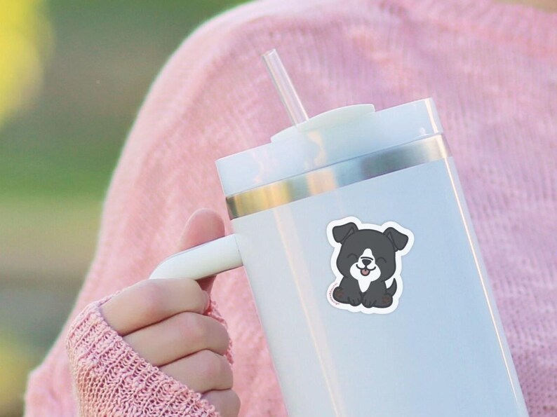 Pitbull Sticker - Kawaii Pittie Dog Sticker - Vinyl Decal for Laptop ...
