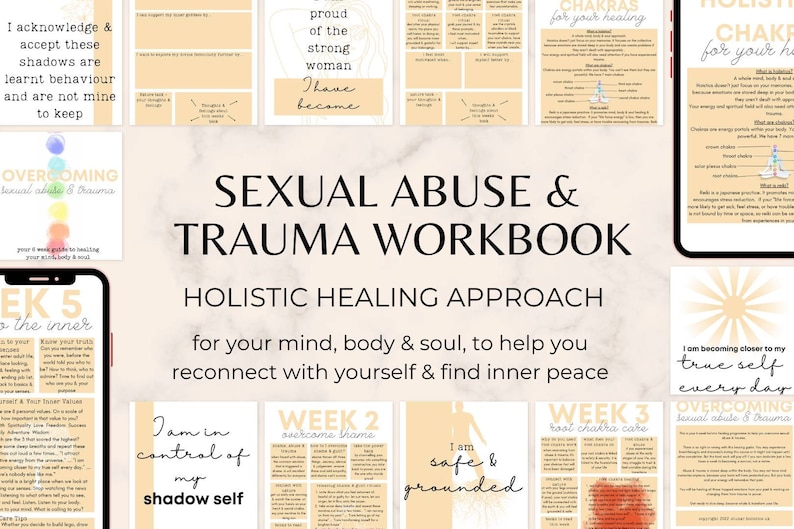 Abuse & Trauma Workbook Digital Download Reiki Inspired Infused Healing ...