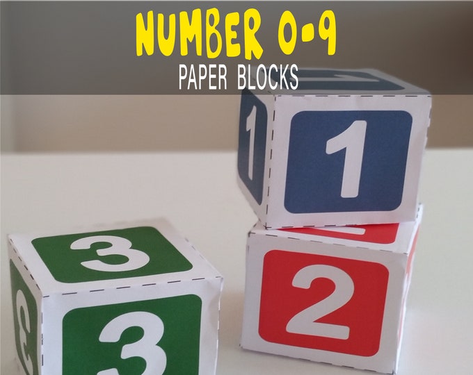 Numberblocks 1-10 Printable Paper Toys / Origami Templates / Kids ...