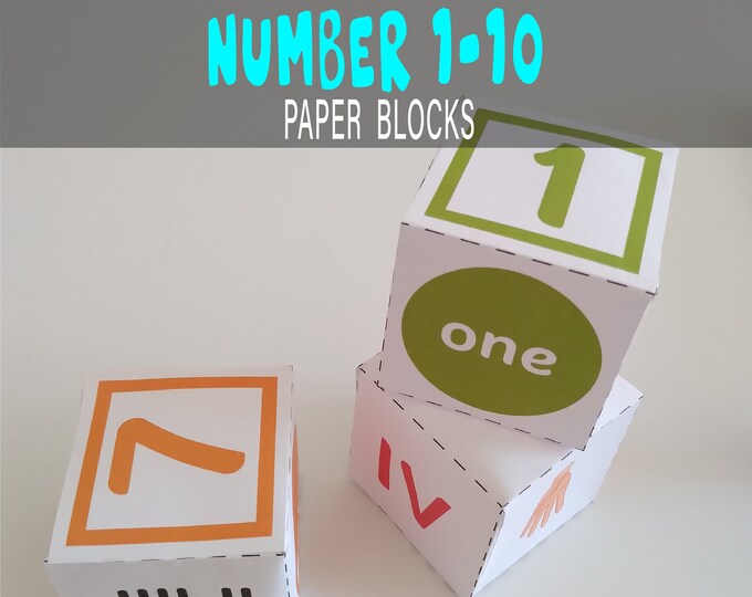 Numberblocks 1-10 Printable Paper Toys / Origami Templates / Kids ...