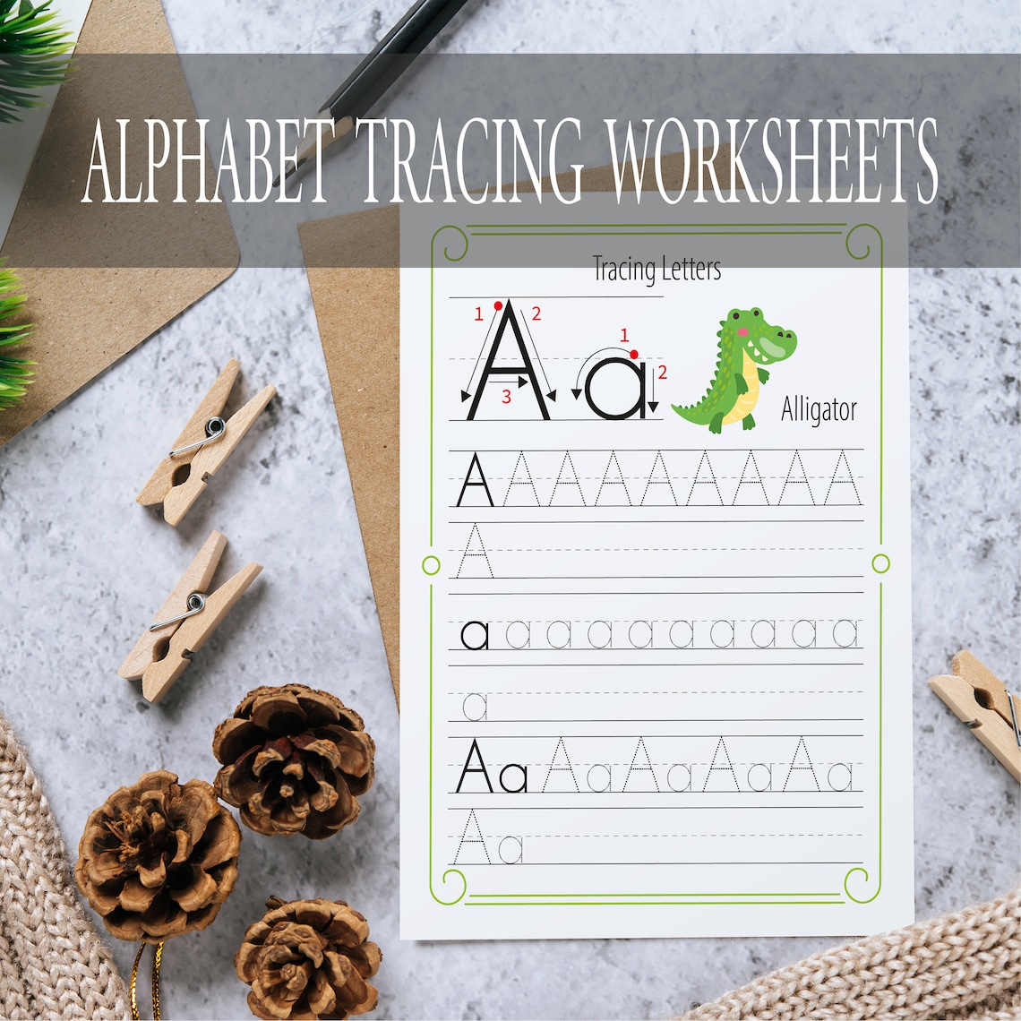 Alphabet Tracing Printable Toddler Busy Book Montessori - Etsy