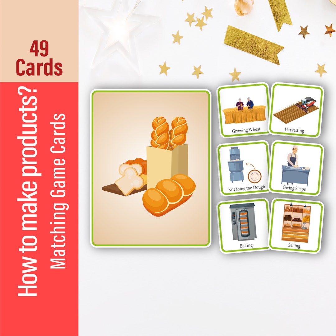 Product Matching Game Cards, Montessori Toddler Activies, Preschool ...