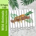 WILD ANIMALS Sequence Puzzle Printable Number Counting Puzzle Toddler ...