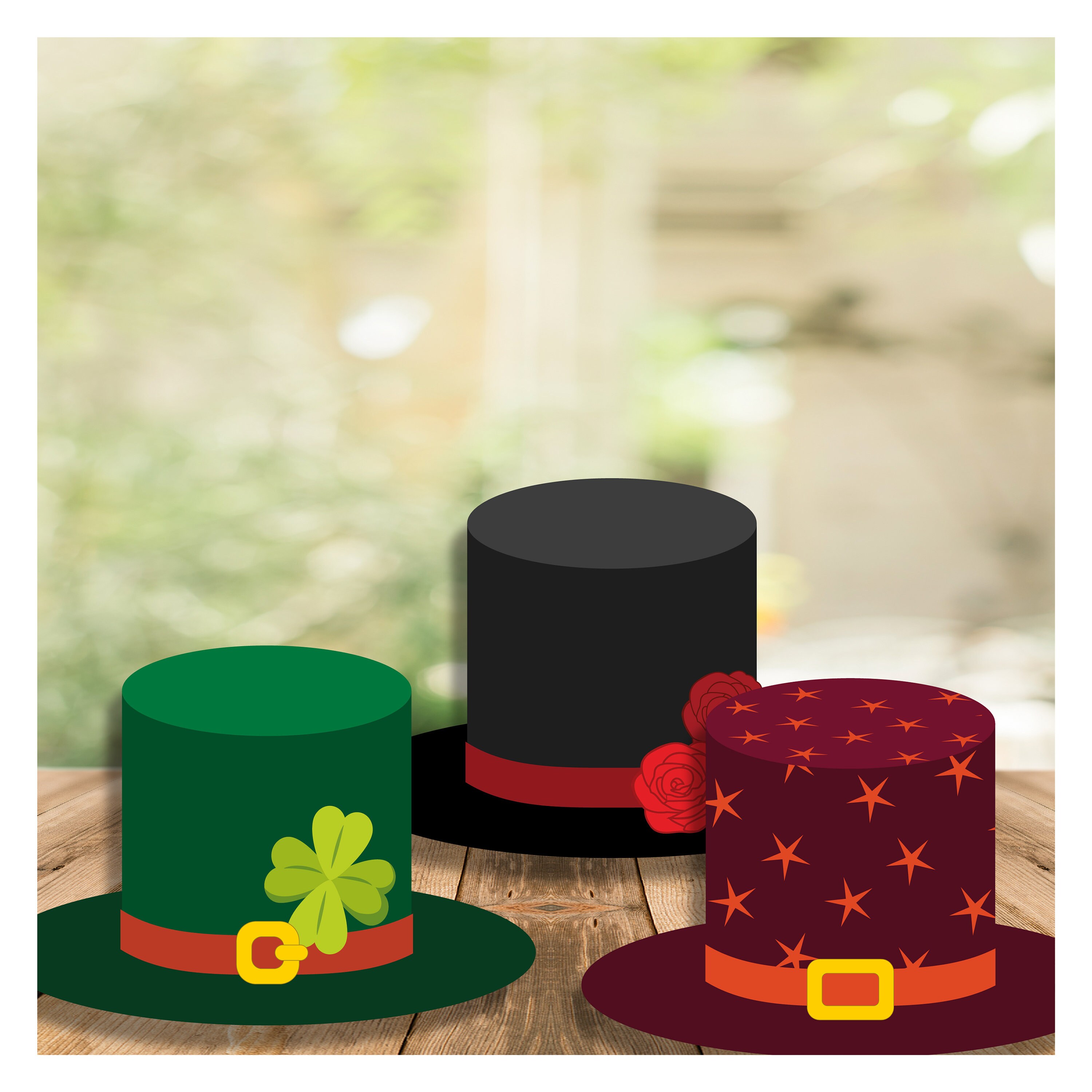 3D Hat Printable Paper Birthday Party Hat, Halloween Hats, Instant ...