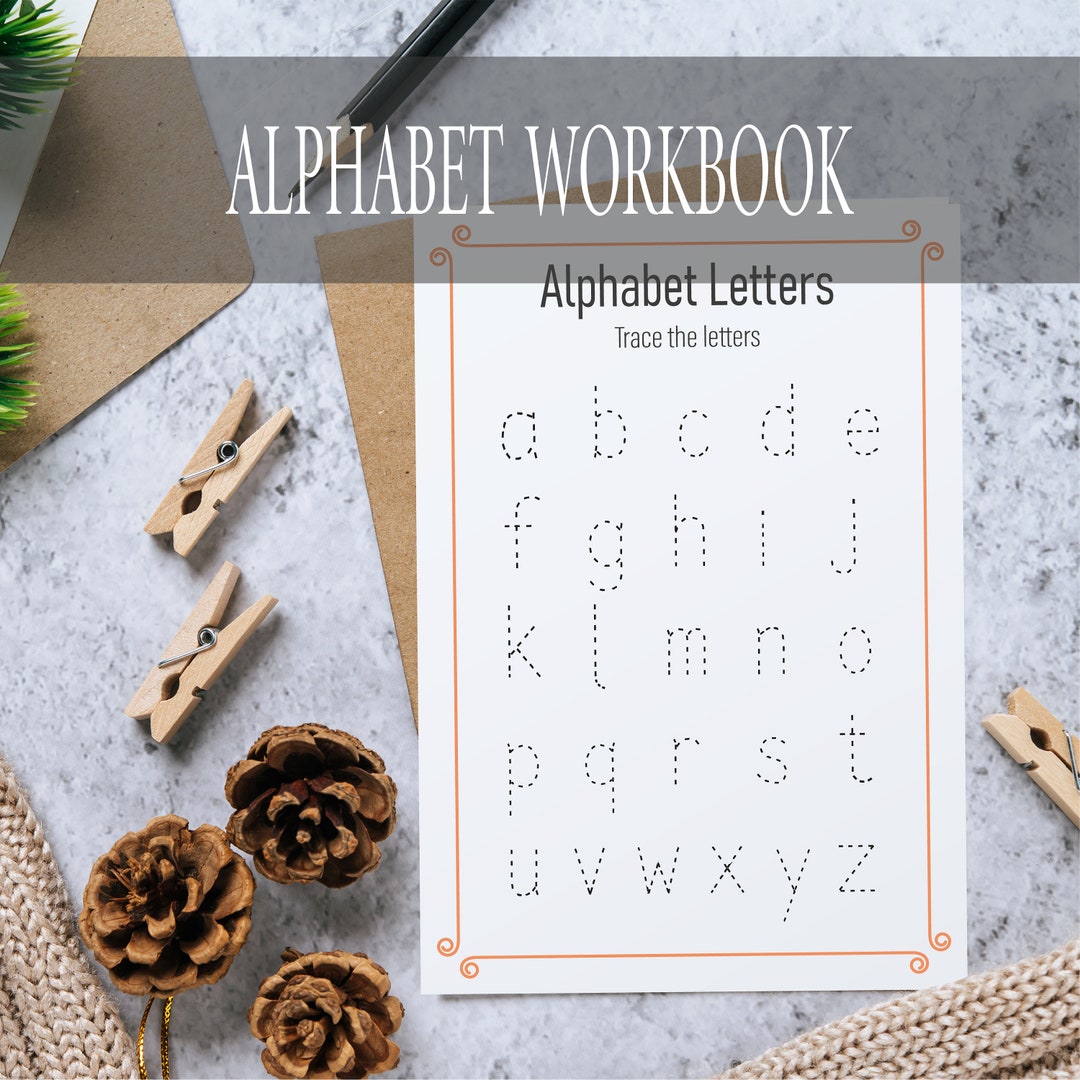 Alphabet Upper and Lowercase Letter Tracing Worksheet for Preschool ...