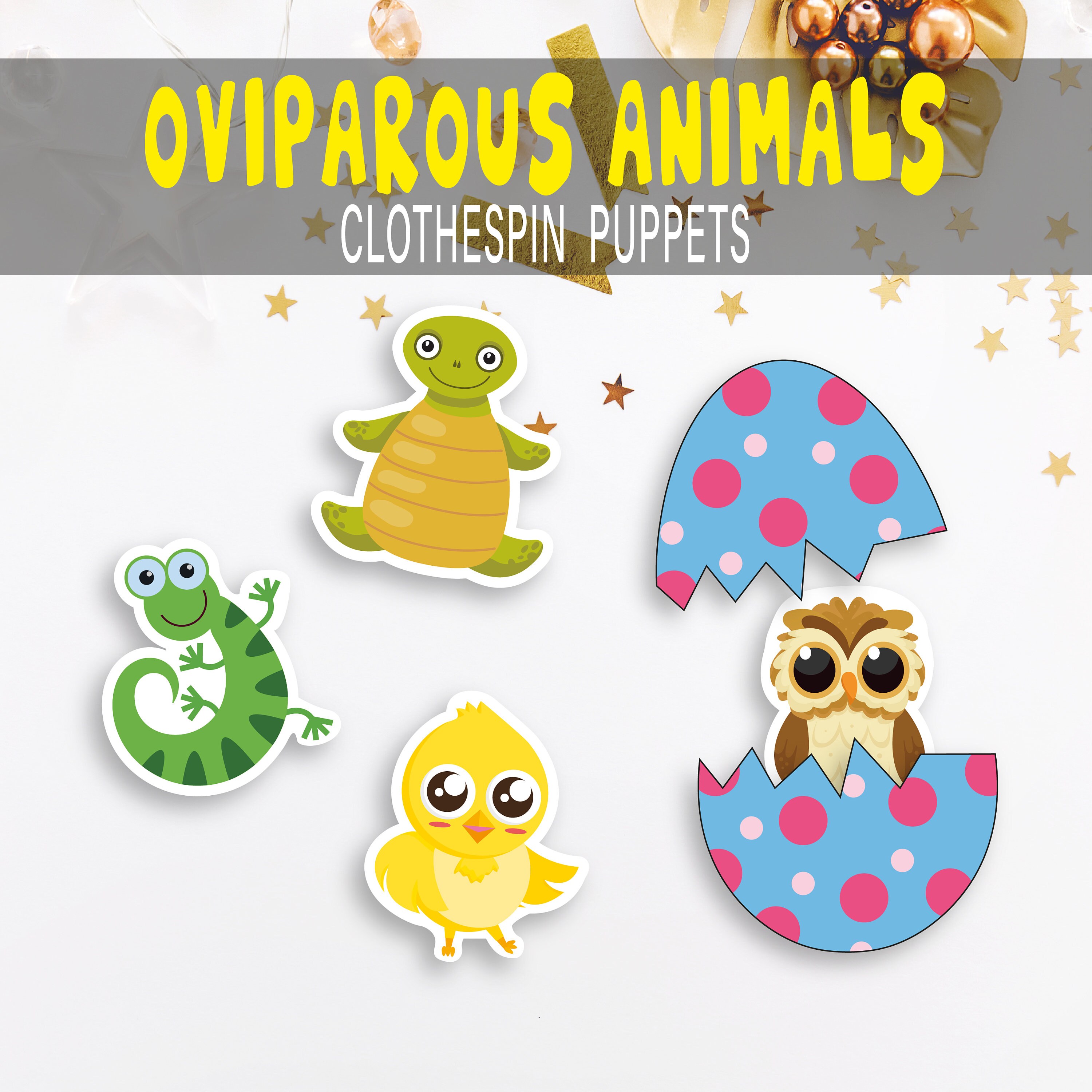 Animal Egg Puppet Printable Paper Toy Templates for Kids, Cut and ...