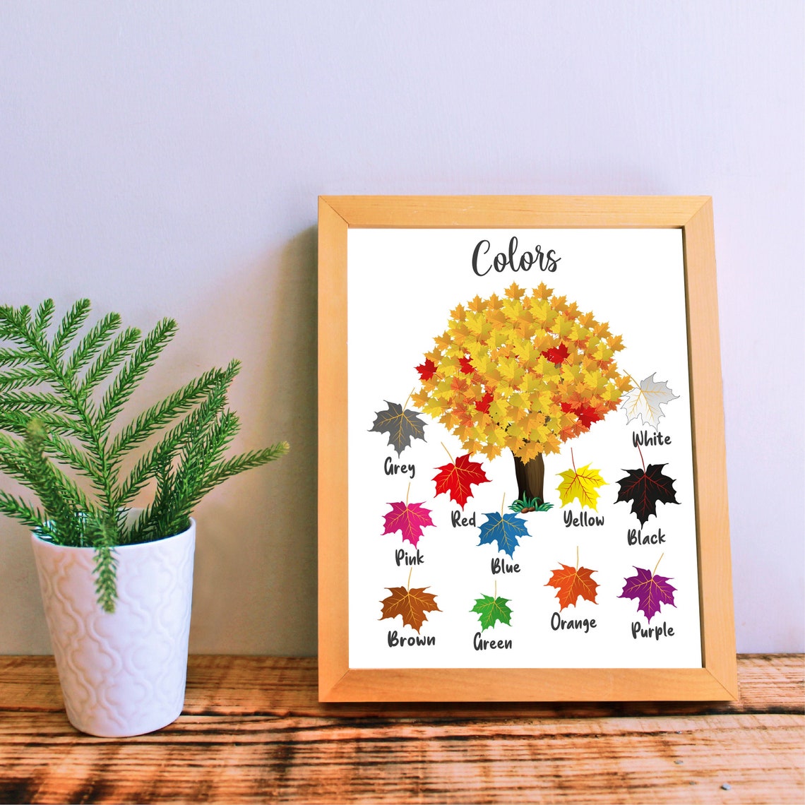 Color Poster Rainbow Classroom Decor Montessori Toddler - Etsy