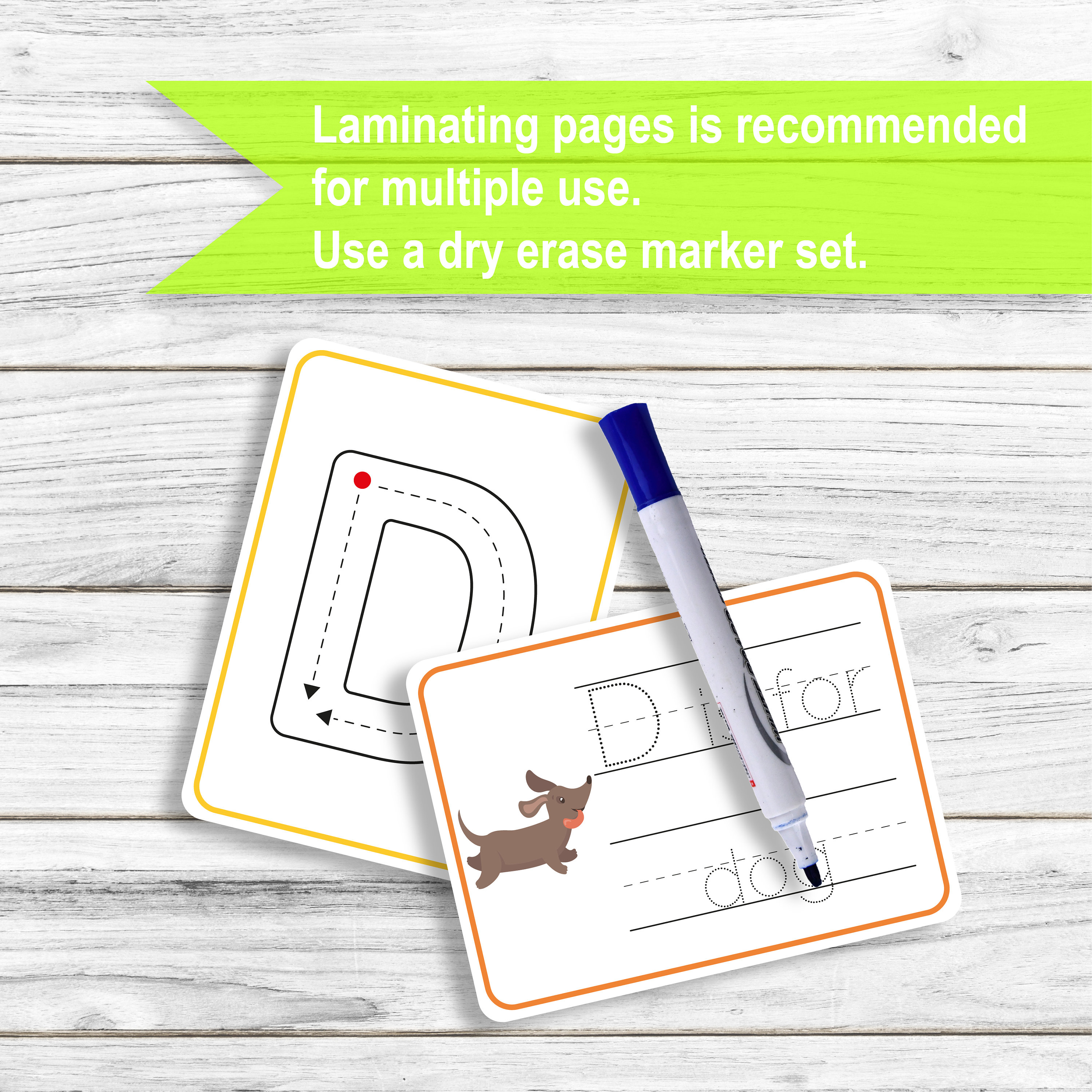 ALPHABET Tracing Printable Cards Montessori Toddler ABC Cards - Etsy