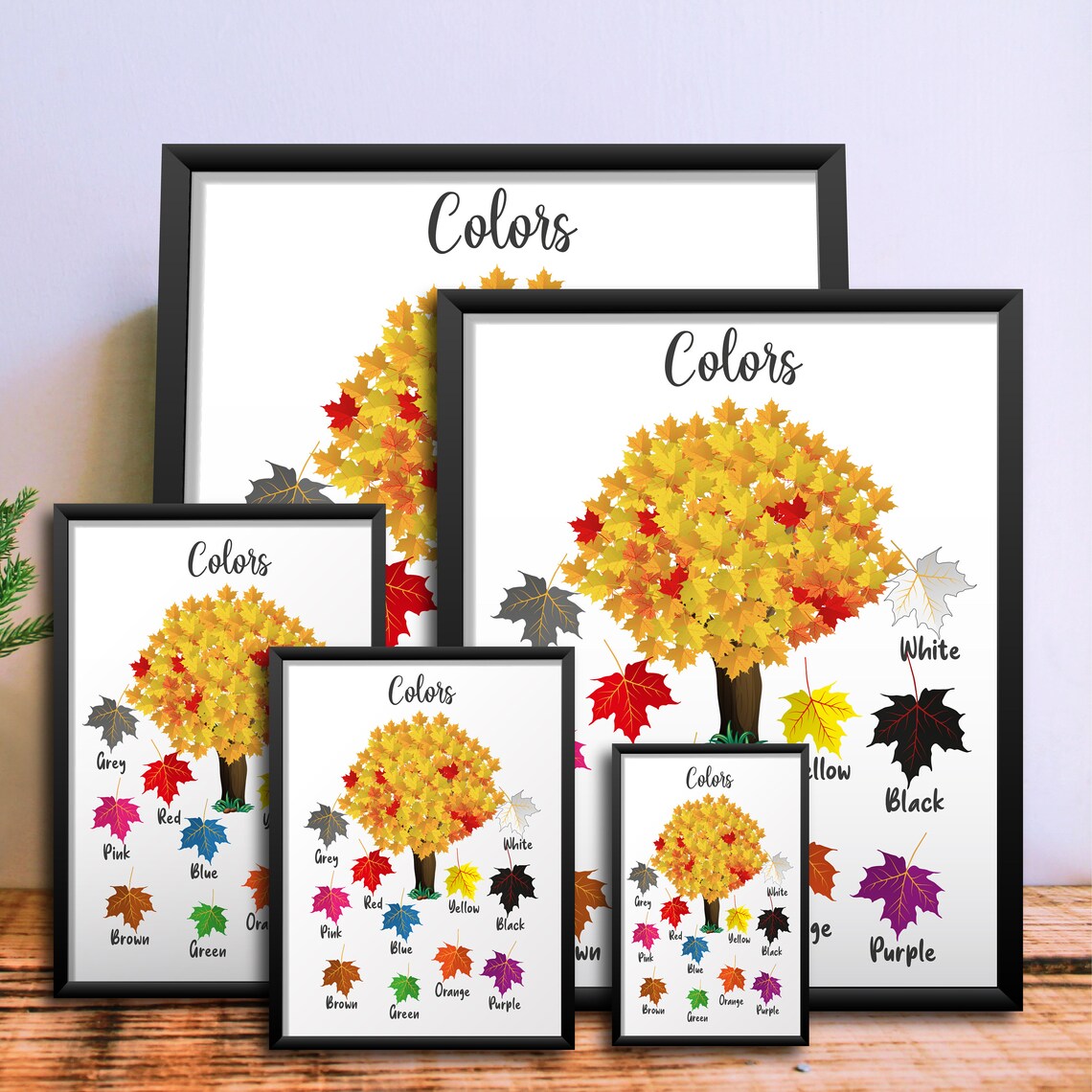 Color Poster Rainbow Classroom Decor Montessori Toddler - Etsy