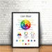 Color Wheel Poster, Montessori Toddler Color Wheel Poster for Kids ...