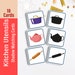 Kitchen Utensils Shadow Matching Cards: Montessori Learning (PDF ...