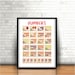 1-100 Number Counting Chart Poster, Downloadable Prints, Montessori ...