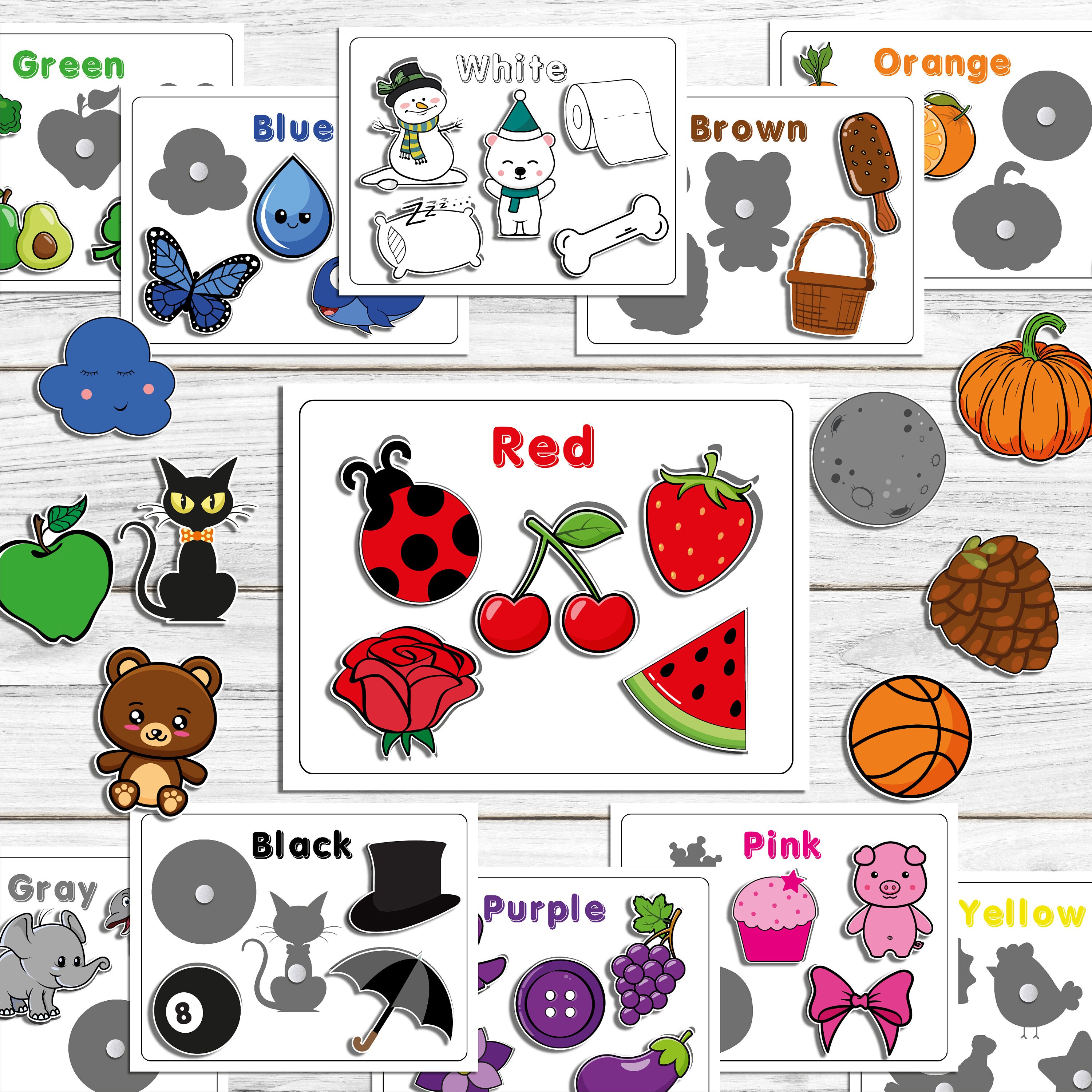 Toddler Busy Book Printable, First Learning Binder, Educational ...