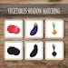 Vegetables Shadow Matching Game Cards, Montessori Toddler Matching Game ...