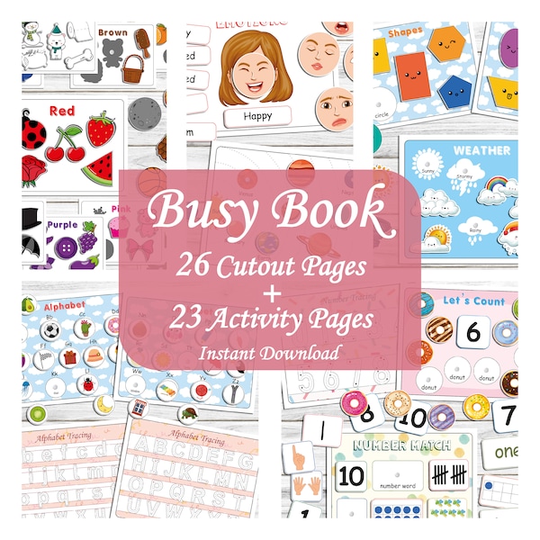 Quiet Book Template - Etsy
