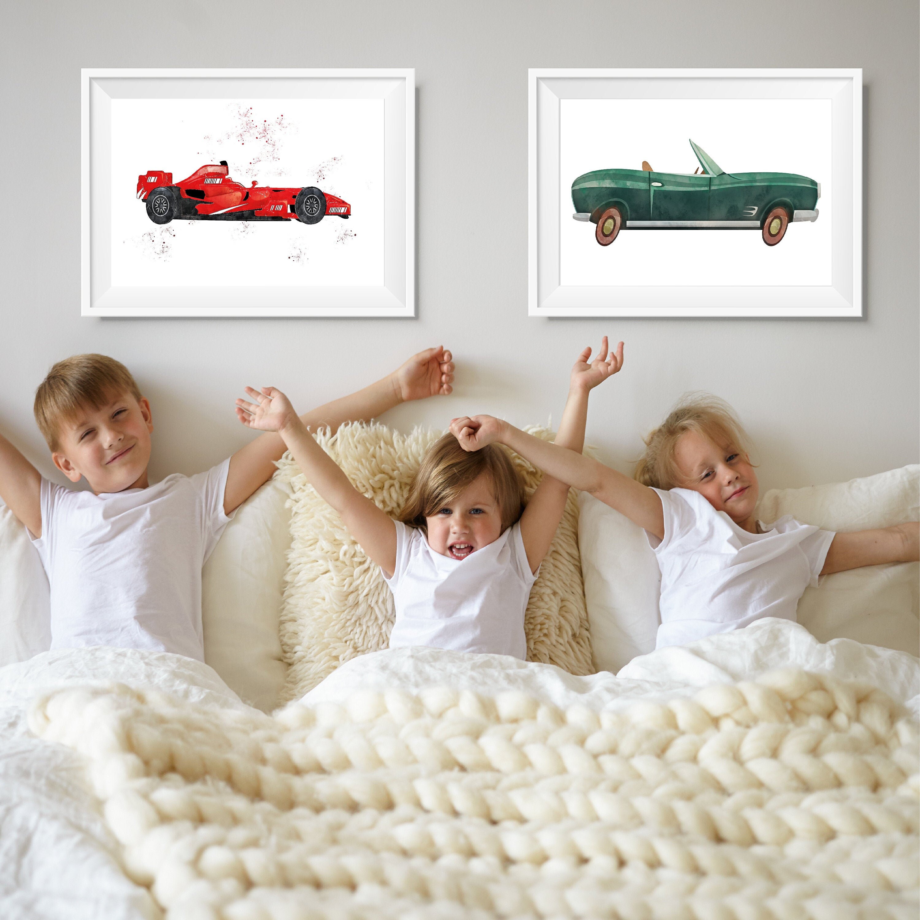Race Car Poster, Formula Vehicles Prints for Kids, Toddler Vehicle ...