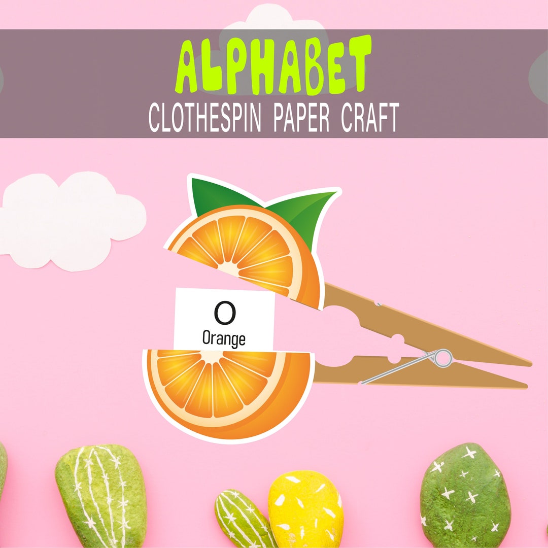Alphabet Clothespin Craft: Montessori Busy Book Printable (PDF) - Etsy