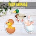 Farm Animal Clothespin Puppets Printable Toddler Busy Book, Montessori ...