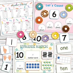 Toddler Busy Book Printable, First Learning Binder, Educational ...