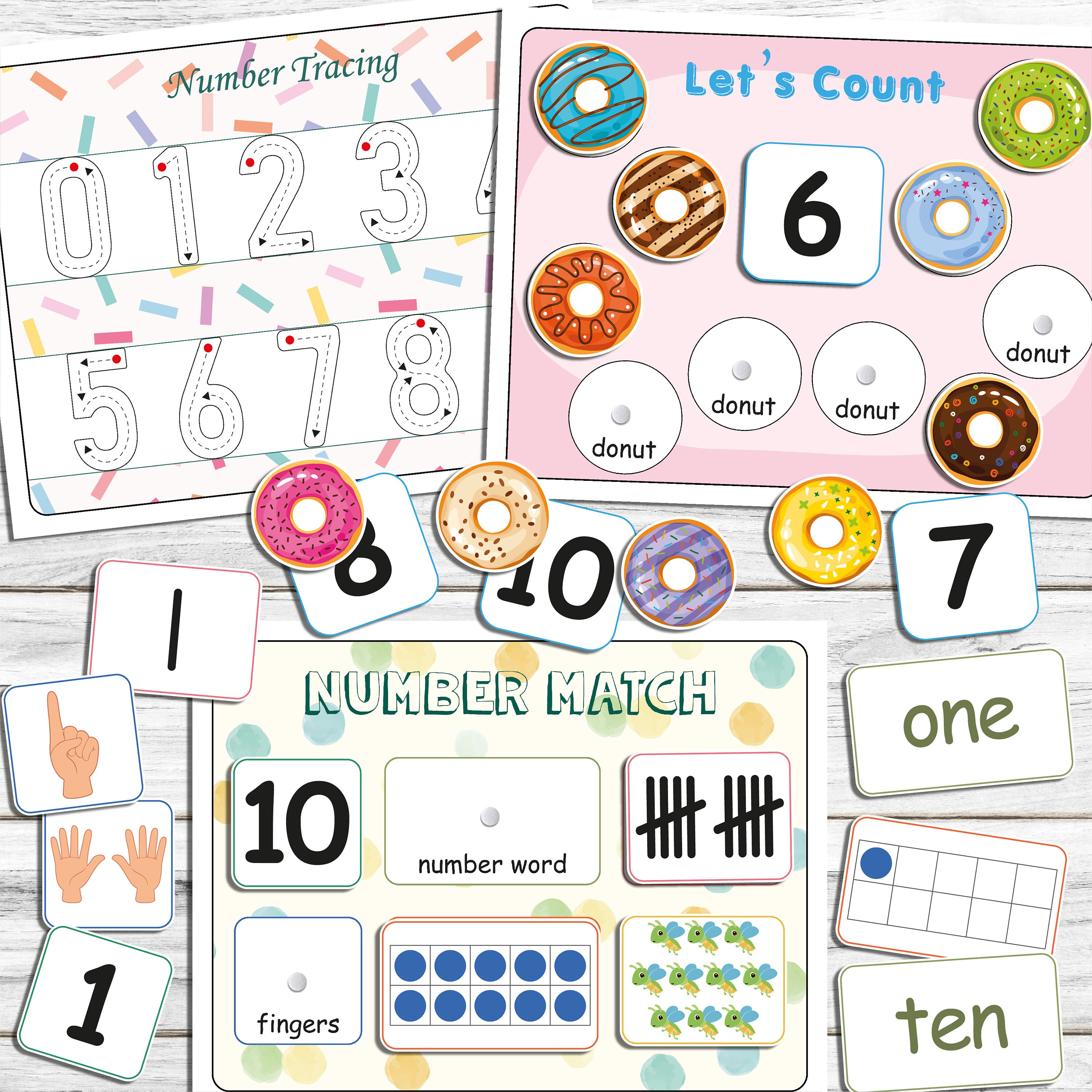 Toddler Busy Book Printable, First Learning Binder, Educational ...