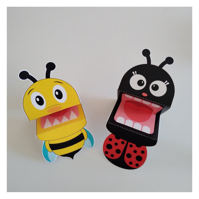 Bug Insect Paper Printable Hand Puppets, Animal Toy, Instant Download ...