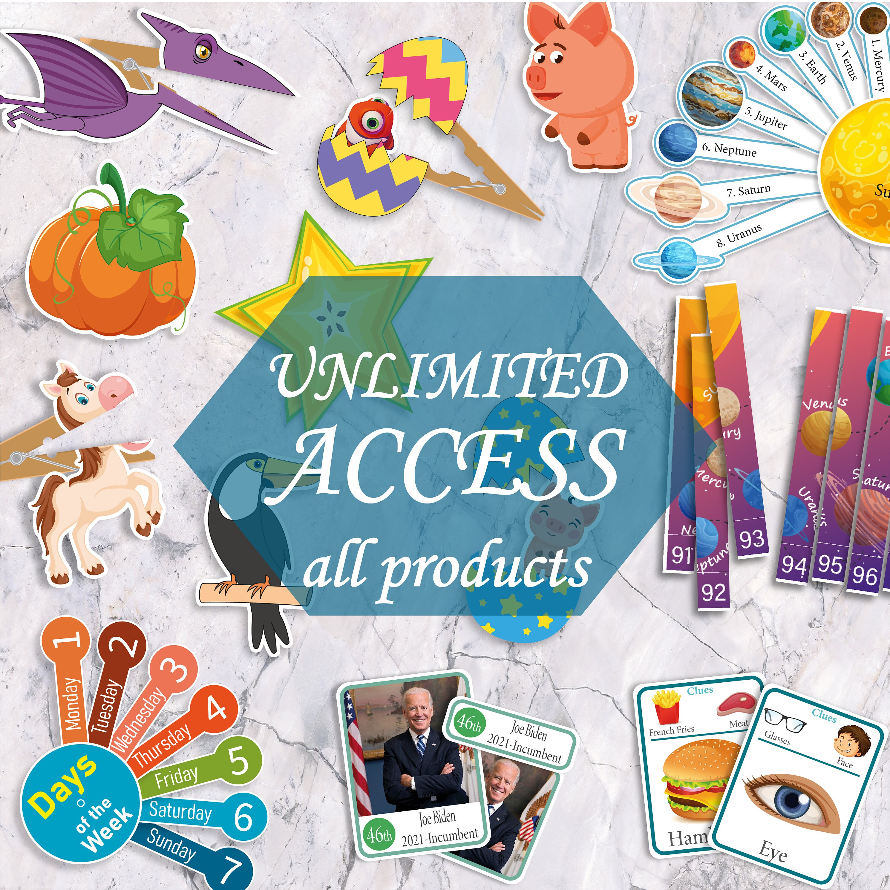 Printable Cards for Kids, Paper Puppet, Educational Toys, Worksheets ...